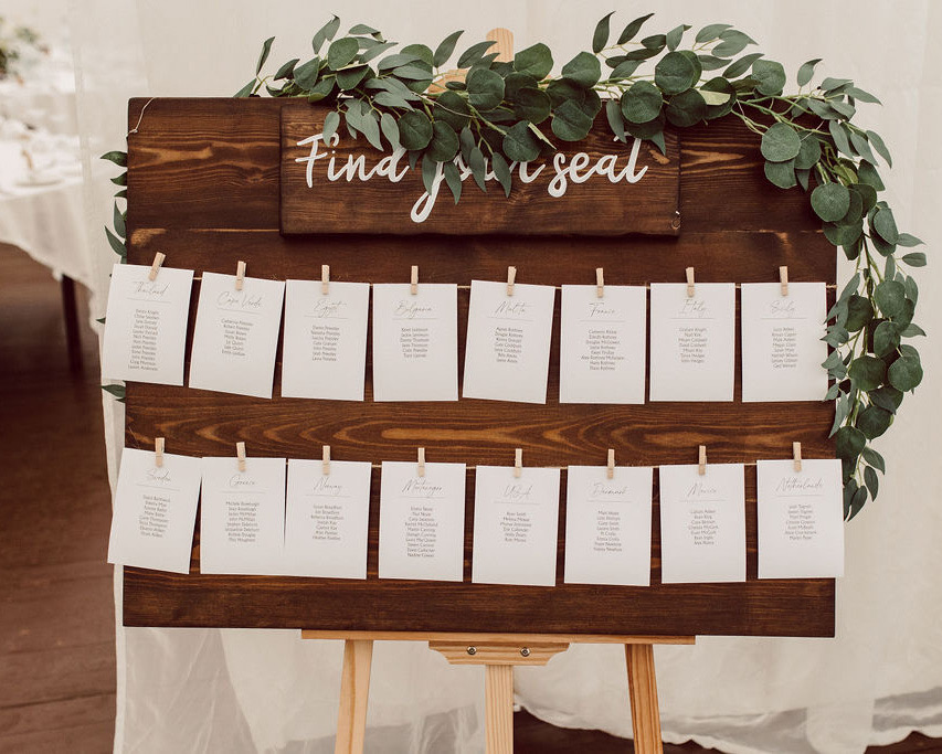 Wedding Table Plan (landscape) • Little Wootton
