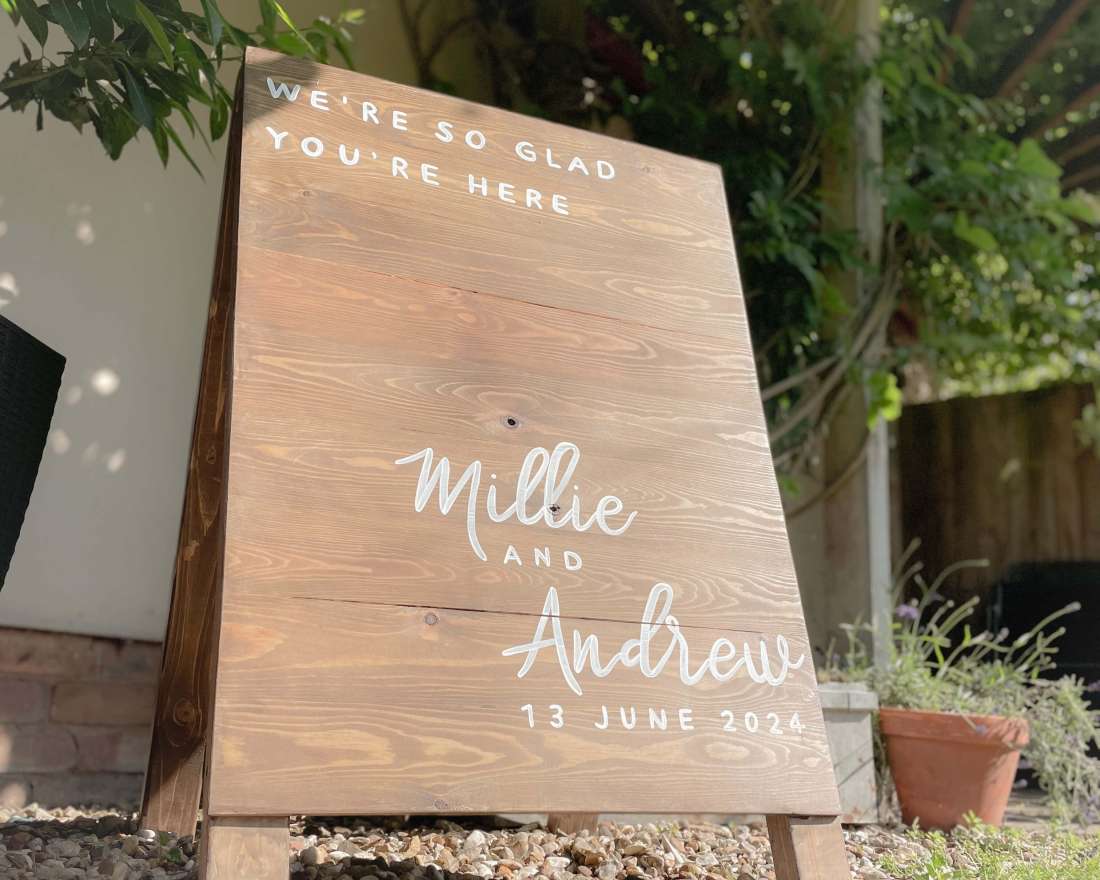 Wooden Wedding A-Frame • Little Wootton