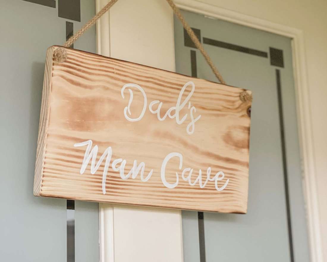Dad's Man Cave Personalised Sign • Little Wootton